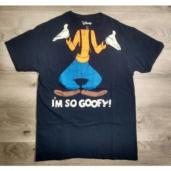 Disney | Shirts | Disney Short Sleeve Graphic Tshirt Im So Goofy Unisex ...
